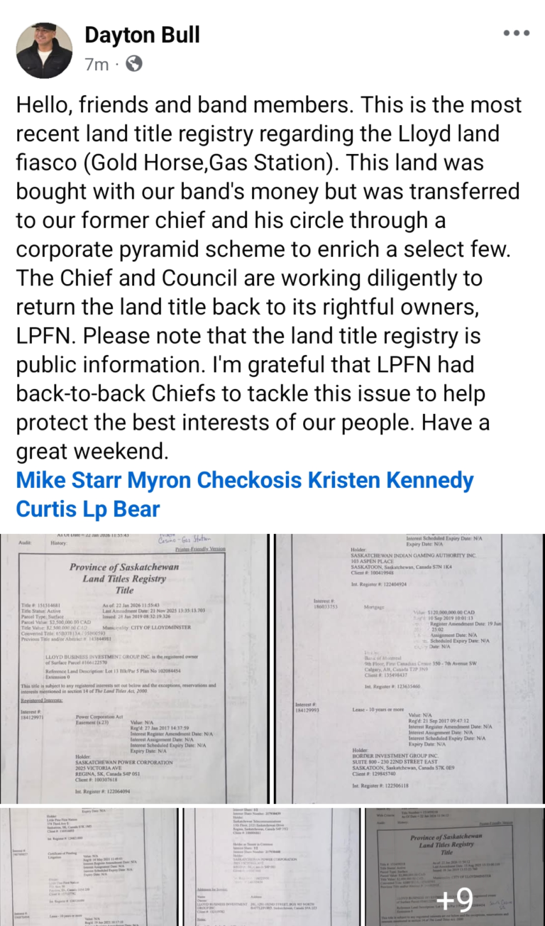 Little Pine – Carl Kennedy, Wayne Semaganis – update XI – Gangsterism Out